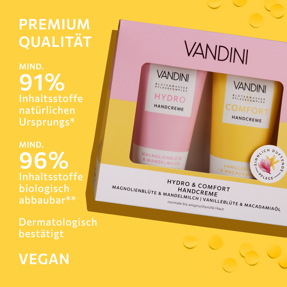 Handcreme Set | trockene, anspruchsvolle Haut | VANDINI
